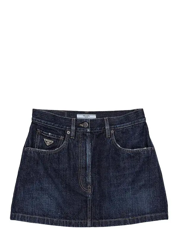 Prada Denim Miniskirt - Blue