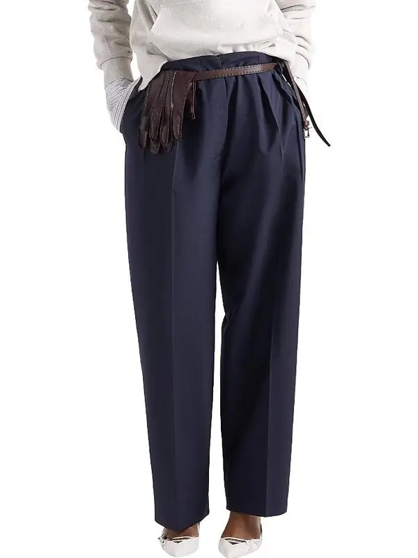 Prada Light Mohair Pants - Navy