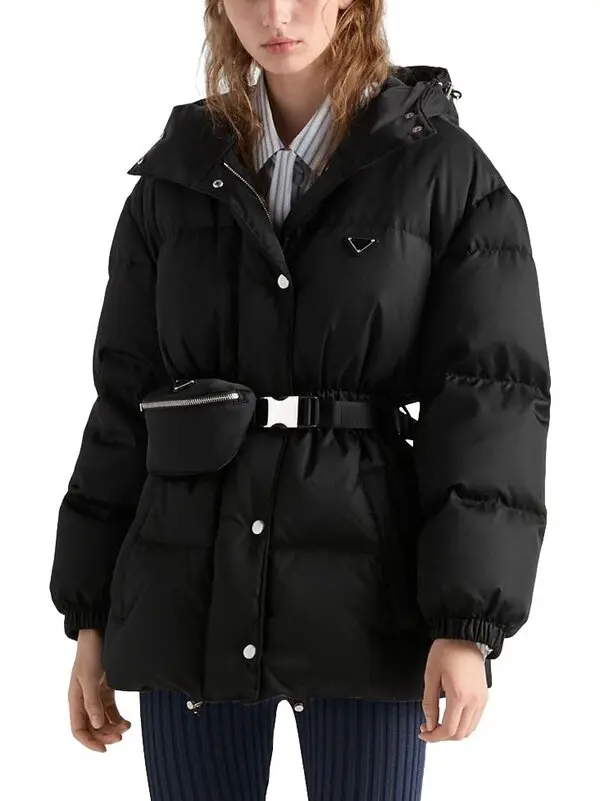 Prada Re-nylon Down Jacket - Black