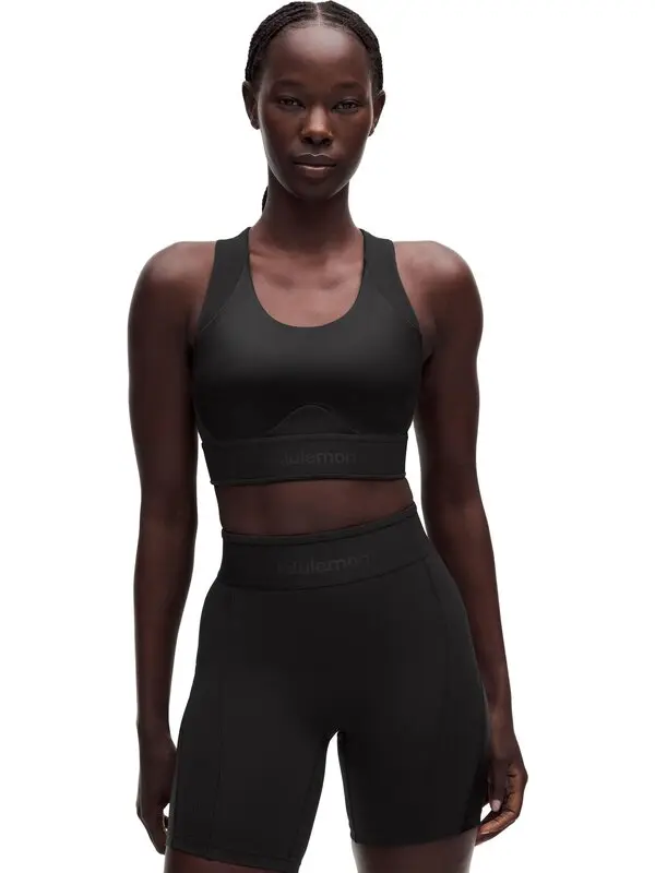 Lululemon License To Train Racerback Shine Bra - Black