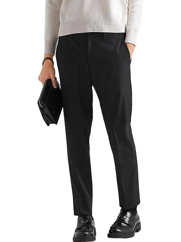 Prada Techno Stretch Pants - Black
