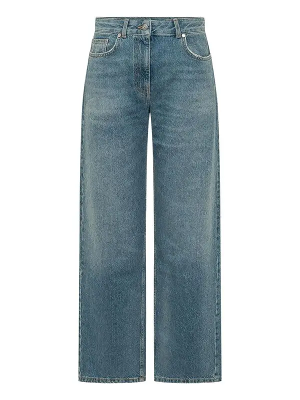 Palm Angels Palm Sway 5-pocket Jeans - Medium Blue