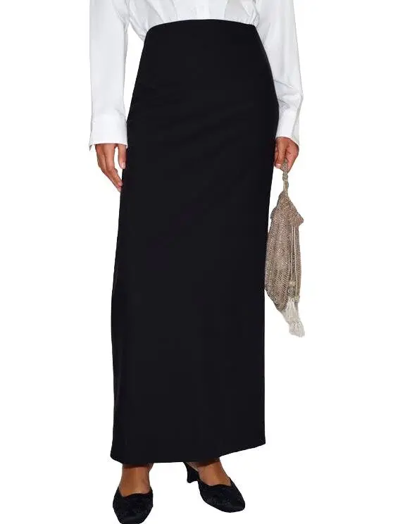 REFORMATION X Alexa Chung Carolyn Maxi Skirt - Black