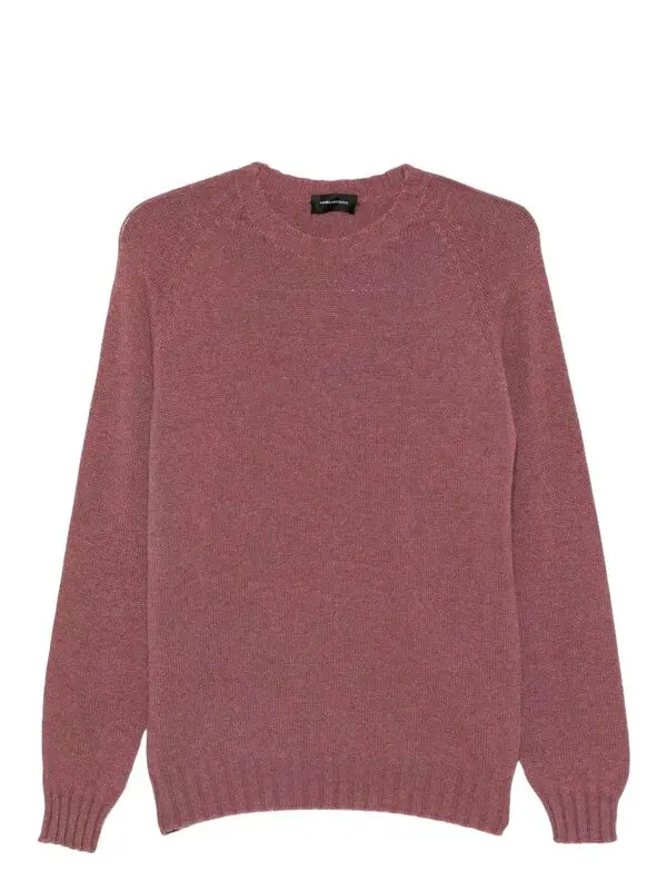 Tagliatore Raglan-sleeve Ribbed-trim Sweater - Pink