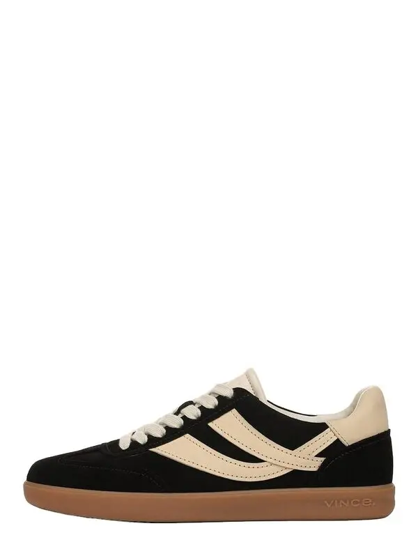 Vince Oasis Suede & Leather Sneaker - Black/macademia