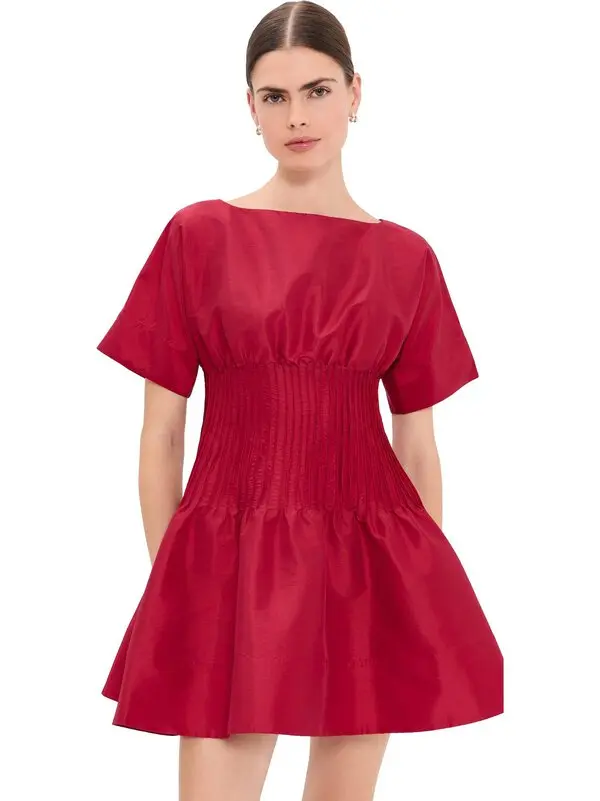 Simkhai Tali Mini Dress - Lipstick