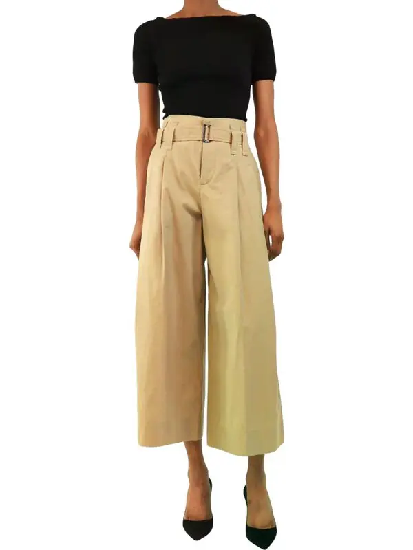 Brunello Cucinelli Belted Pleated Trousers - Neutrals