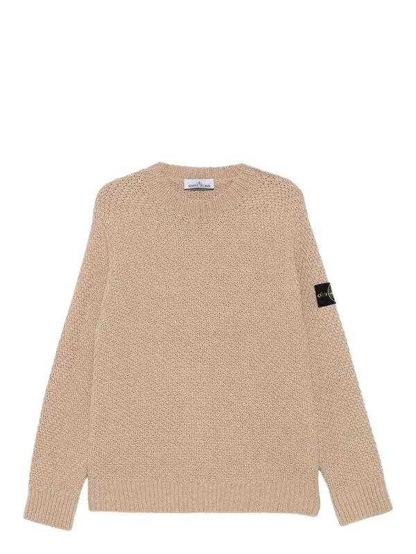 Stone Island Maglione Girocollo Vestibilità Loose A Costine - Multicolor