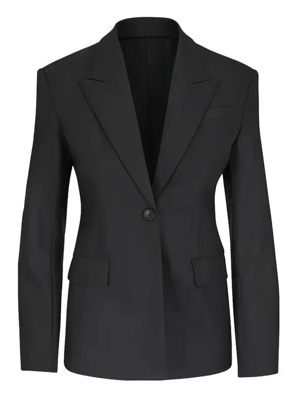 TWP Single-breasted Wool Blazer - Black