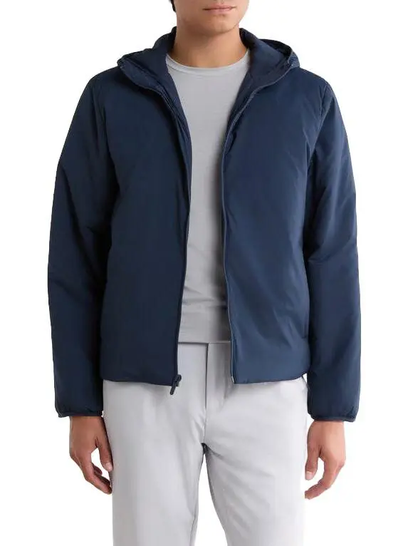 Zella Lightweight Insulated Hooded Jacket - Navy Eclipse
