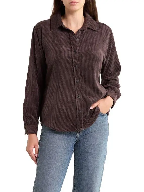 BEACHLUNCHLOUNGE Collins Corduroy Shirt - Java