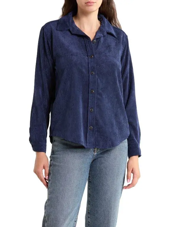 BEACHLUNCHLOUNGE Collins Corduroy Shirt - Navy