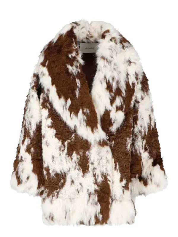 ENTIRE STUDIOS Faux Fur Coat "heft - Multi