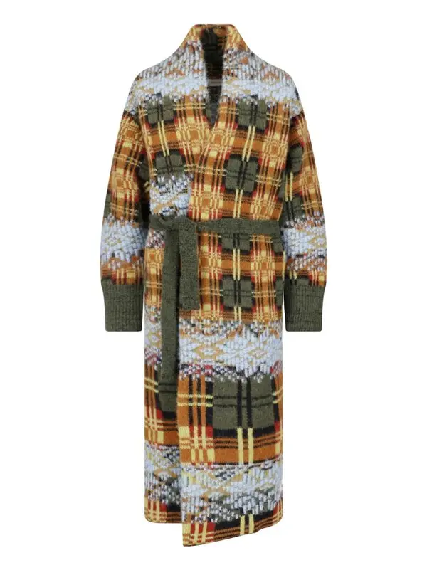 Dries Van Noten Cardigan With Belt - Multi