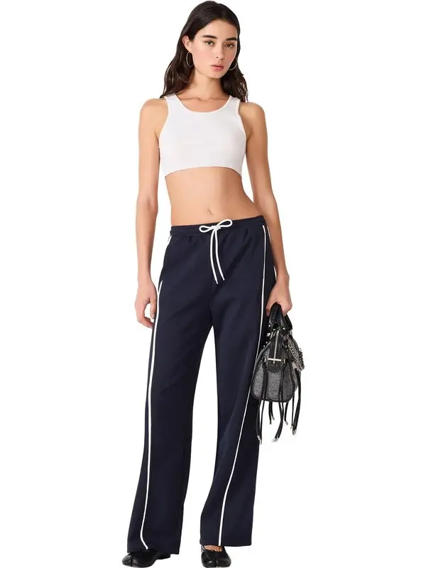 Steve Madden Kristina Pant Wide Leg Bottoms - Midnight