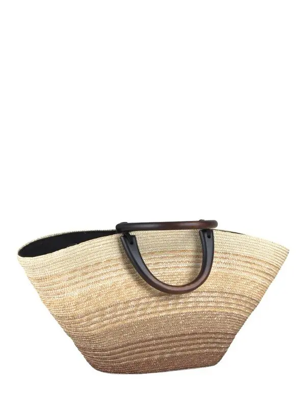 Eugenia Kim Carlotta Ombré Straw Tote Bag - Neutral Multi
