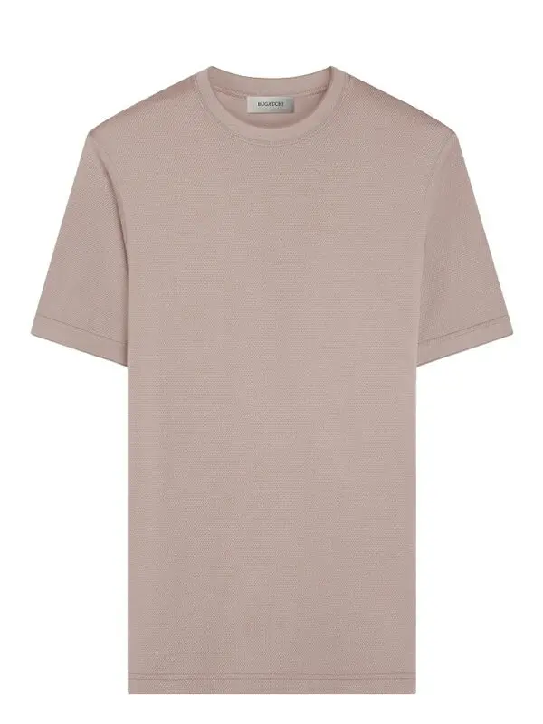 Bugatchi Mercerized Cotton Crewneck T-shirt - Walnut