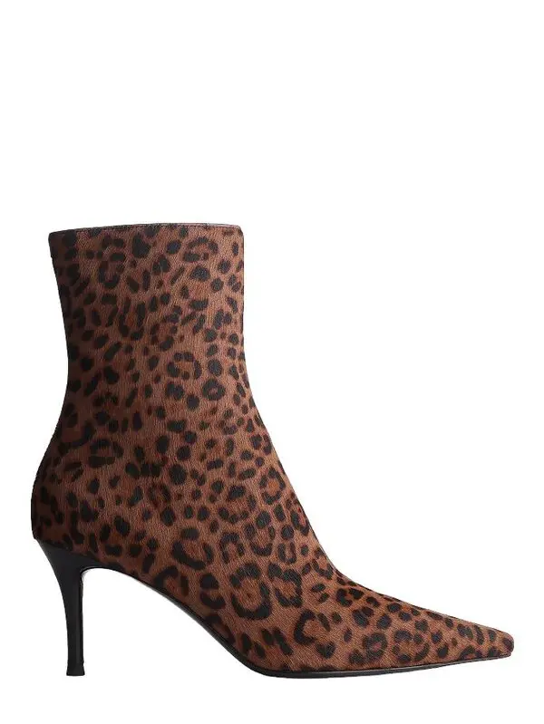 Rag & Bone Mercer 74mm -print Calf Hair Ankle Boots - Leopard