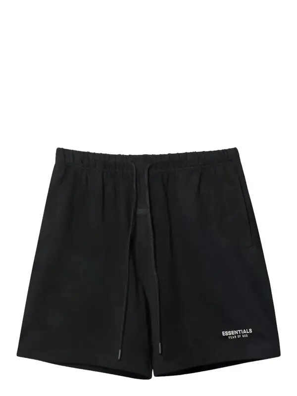 Fear Of God Essentials Fw26 Classic Heavy-jersey Shorts - Black