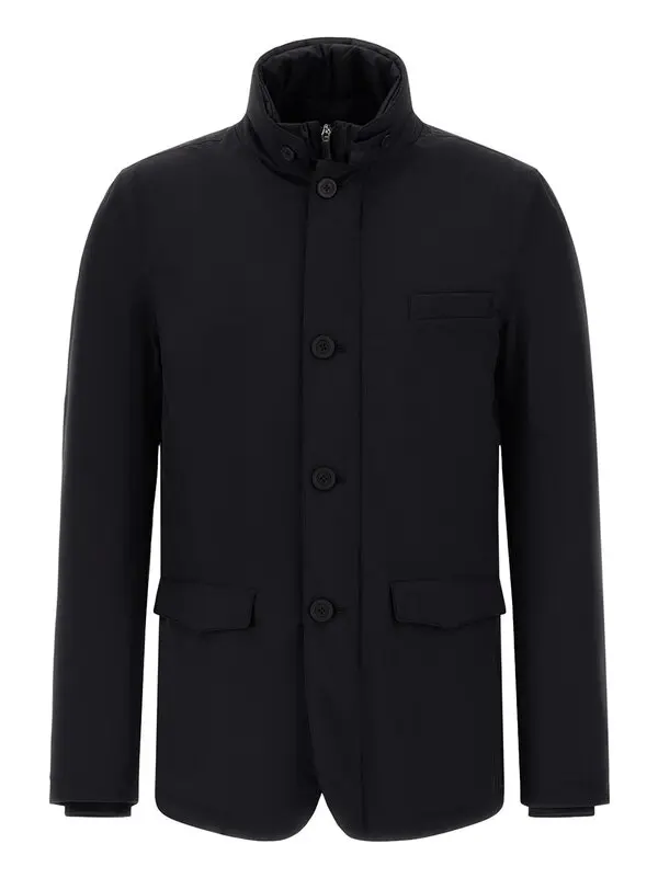 Herno Blazer With Bib In 2-layer Windstopper - Black