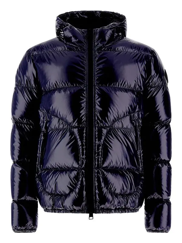 Herno Bomber Jacket In Gloss - New Blue