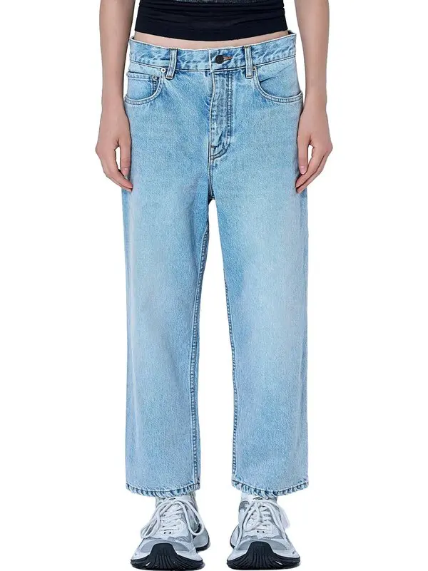 Balenciaga Straight-leg Denim Jeans - Light Blue
