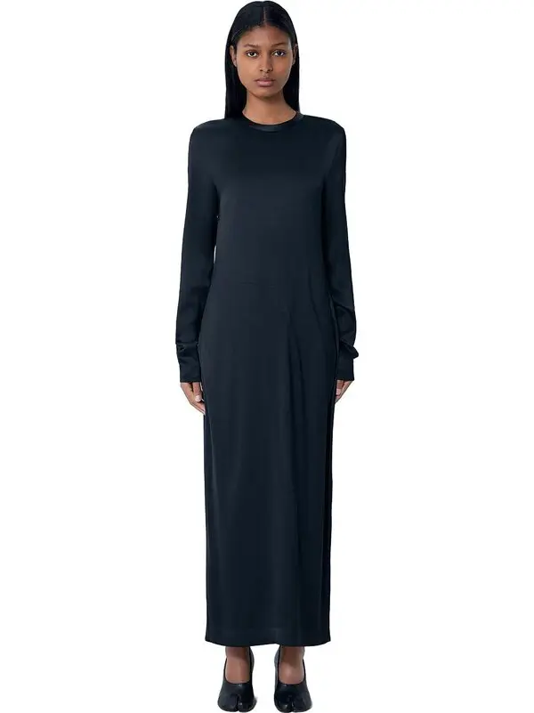 TOTEME Long Satin Dress - Black