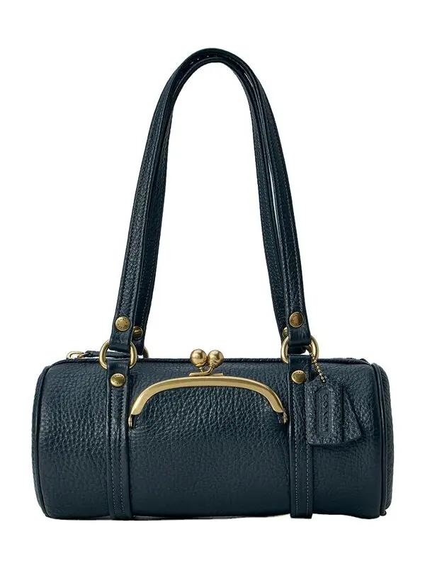 COACH Kisslock Barrel Bag 28 - Black