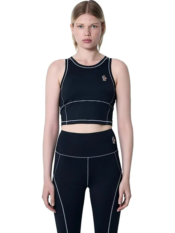 Moncler Logo Motif T-shirt - Black