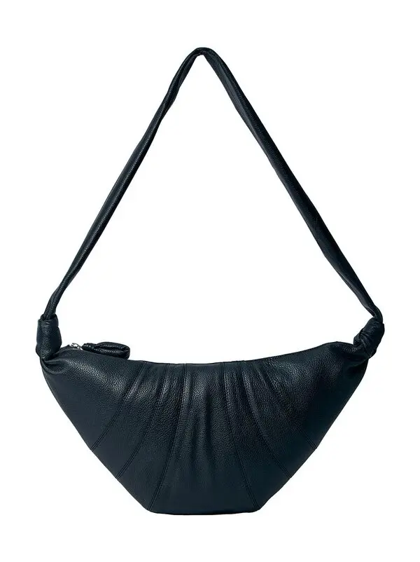 LEMAIRE Medium Croissant Crossbody Bag - Black
