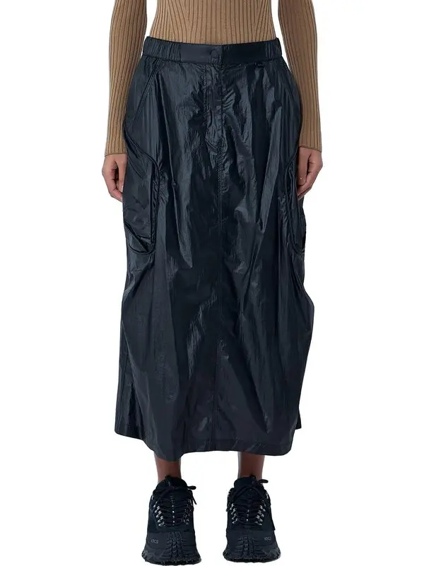 Moncler Technical Midi Skirt - Black