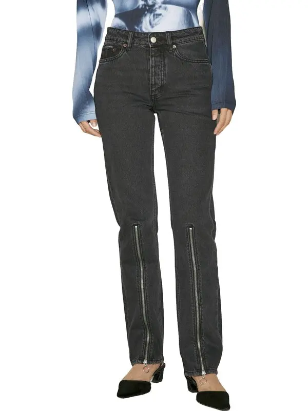 Eytys Orion Zip Jeans - Black