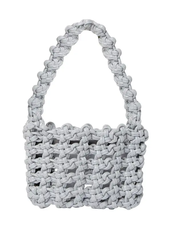 Kara Knot Armpit Shoulder Bag - Silver