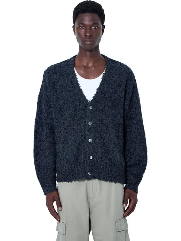 StÜssy Textured Cardigan - Blue
