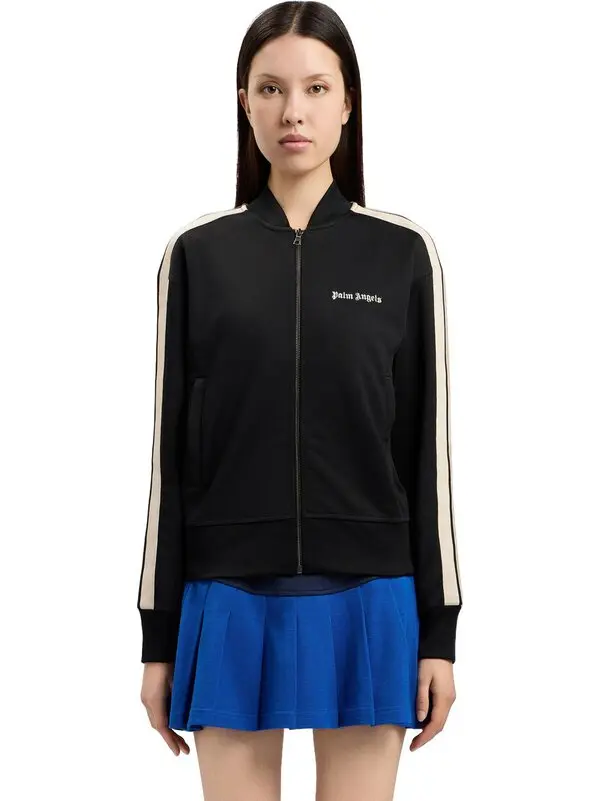 Palm Angels Classic Logo Track Bomber Jacket - Black