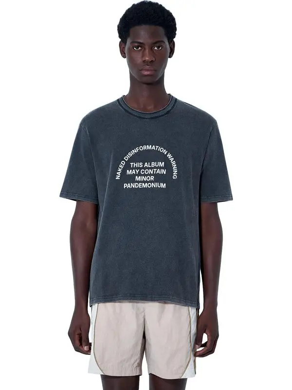 ACMH Graphic Print Cotton T-shirt - Grey