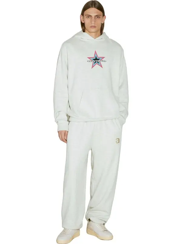 AWAKE NY Star Logo Hooded Sweatshirt - Grey