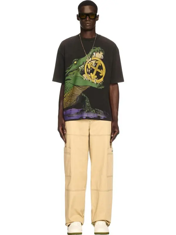 Off-White Stitch Cargo Pants - Yellow