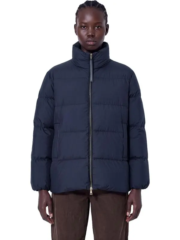 Moncler Vivantesse Short Down Jacket - Navy