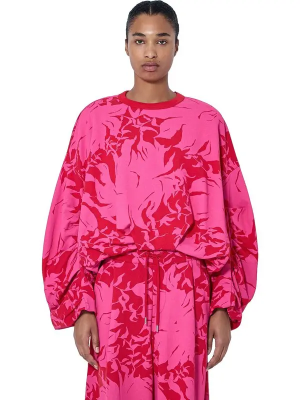 Dries Van Noten Draped Sweatshirt - Pink