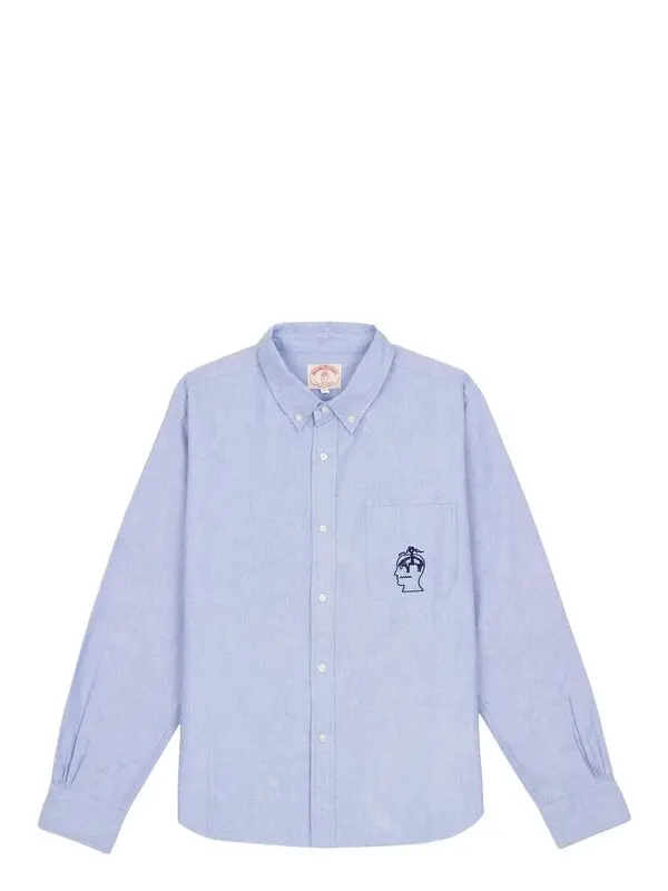 BRAIN DEAD X BROOKS BROTHERS California Oxford Button Up Shirt - Blue