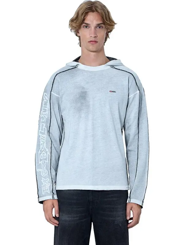 DIESEL® T-riven-ls Hoodie - Grey
