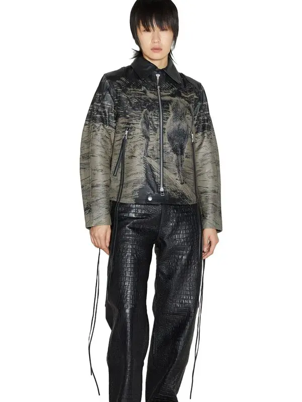 Eytys Dixon Zorn Leather Jacket - Grey