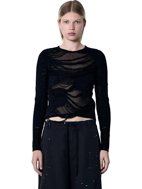 MAISON MARGIELA Distressed Sweater - Black
