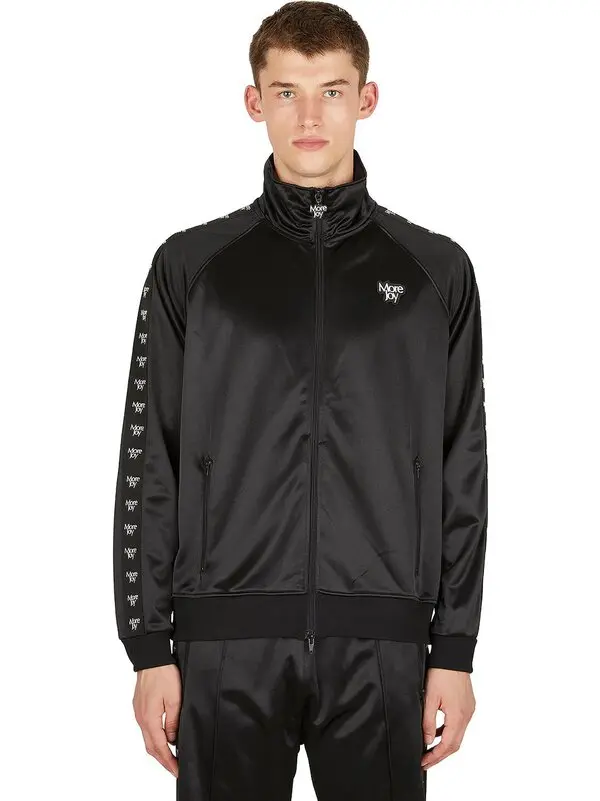 MORE JOY Logo Tape Track Jacket - Black