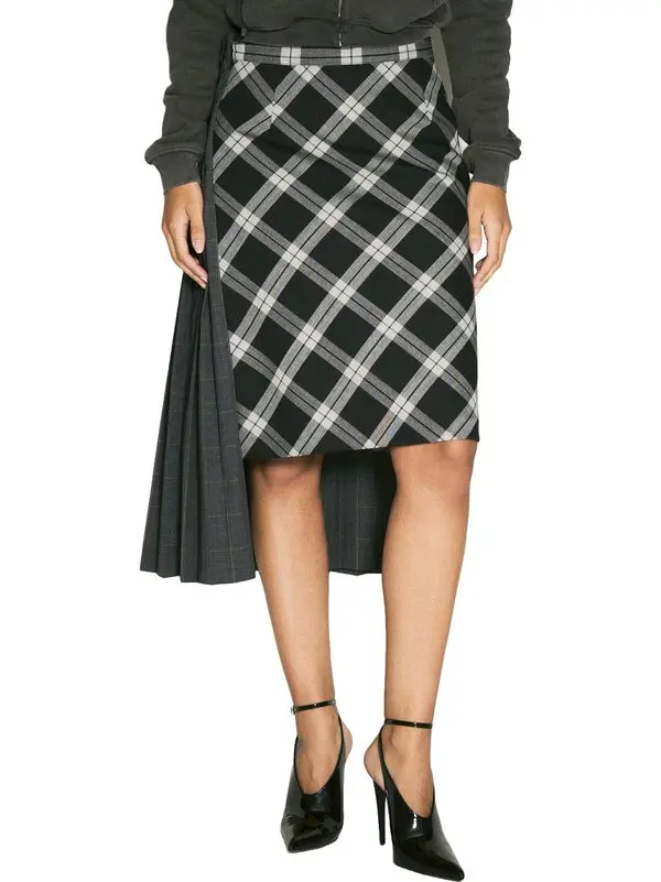 Balenciaga Taped Double Skirt - Black