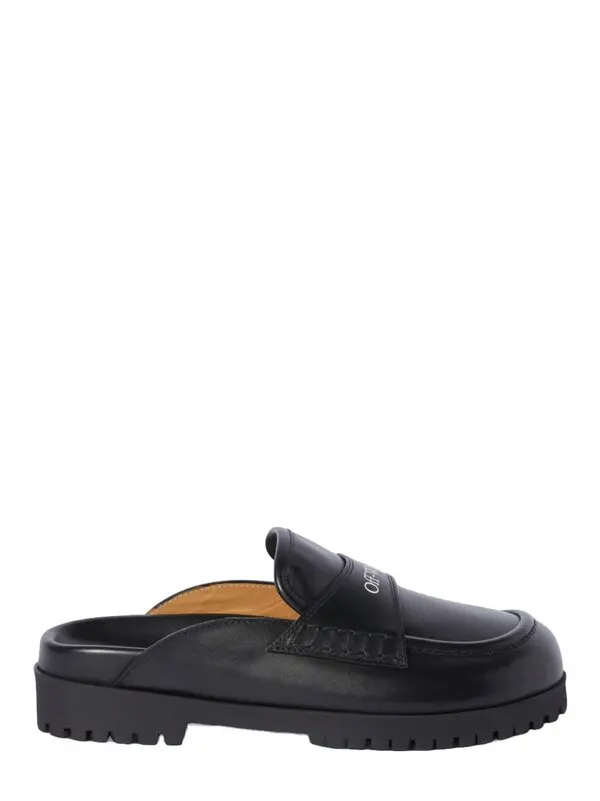 Off-White O Slip-on Loafers - Black