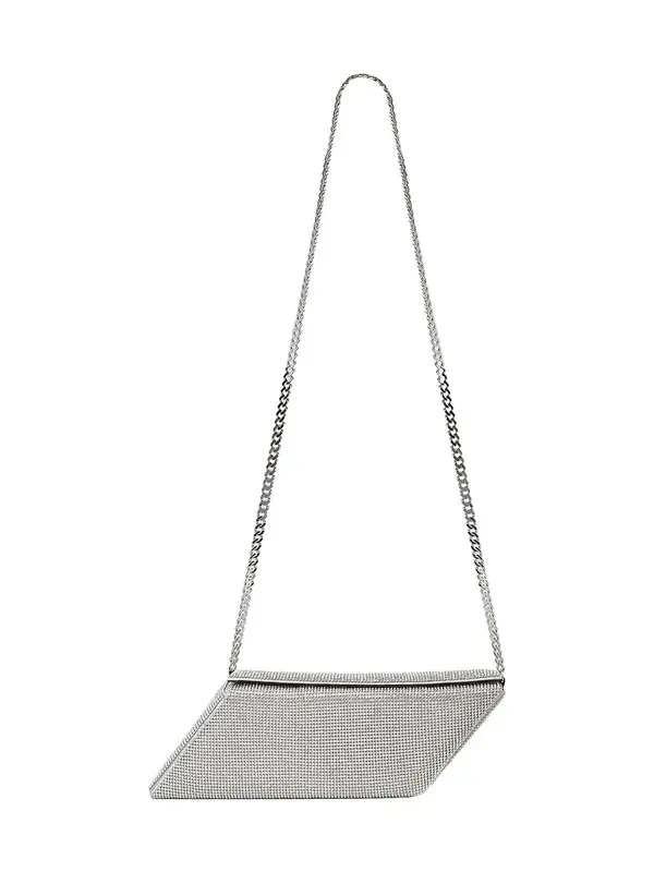 Kara Parallelogram Shoulder Bag - Silver