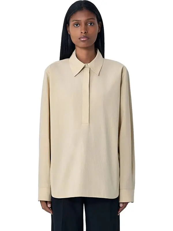 THE ROW Margan Shirt - Beige