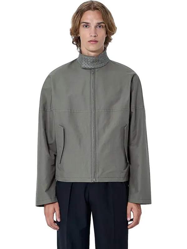 Bottega Veneta Compact Cotton Jacket - Grey
